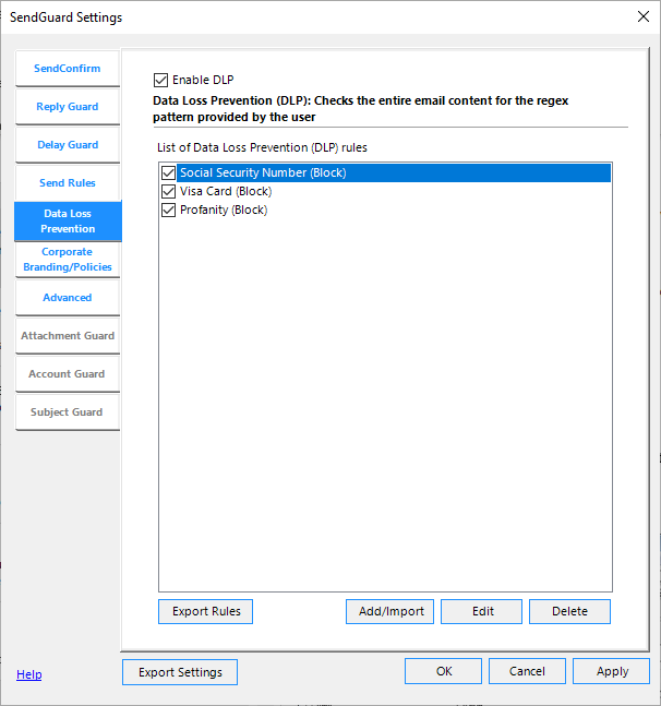 Getting Started | DLP Content Scanning